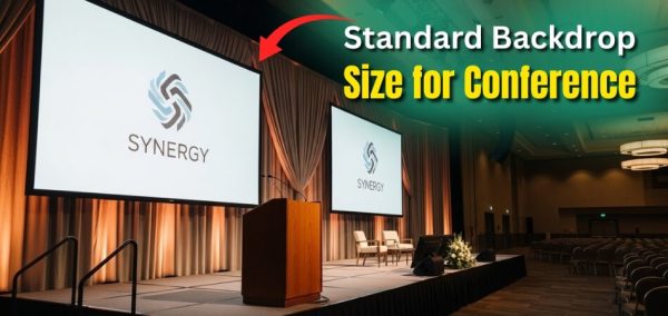 What Is the Standard Backdrop Size for Conference?
