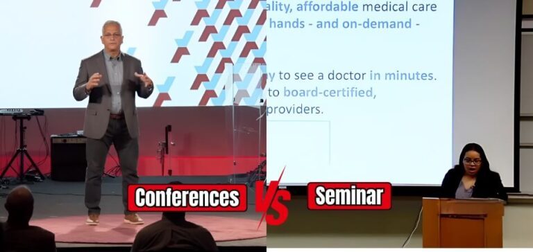 What Is the Difference Between a Healthcare Conference and A Seminar?