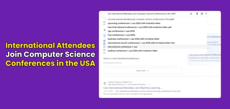 Can International Attendees Join Computer Science Conferences in the USA?