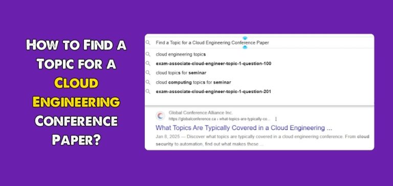 How to Find a Topic for a Cloud Engineering Conference Paper?